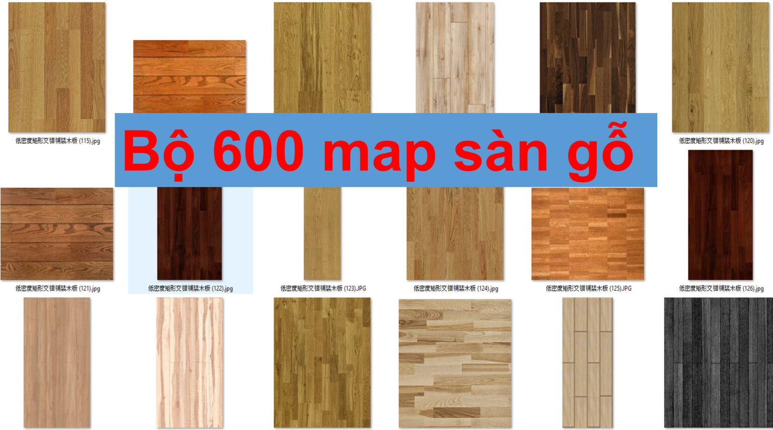 Bộ 600 Map sàn gỗ - SU84 Studio