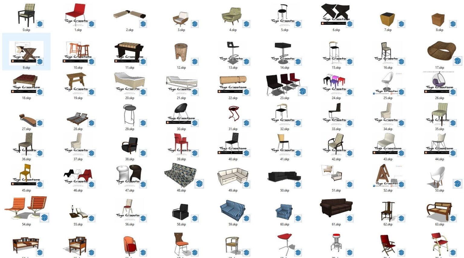 Thư viện Sketchup tổng hợp - SU84 Studio