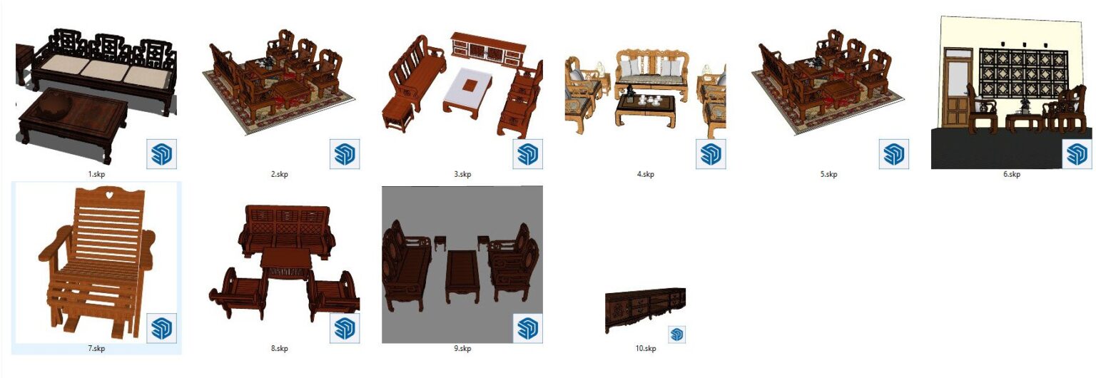 Thư viện Sketchup tổng hợp - SU84 Studio