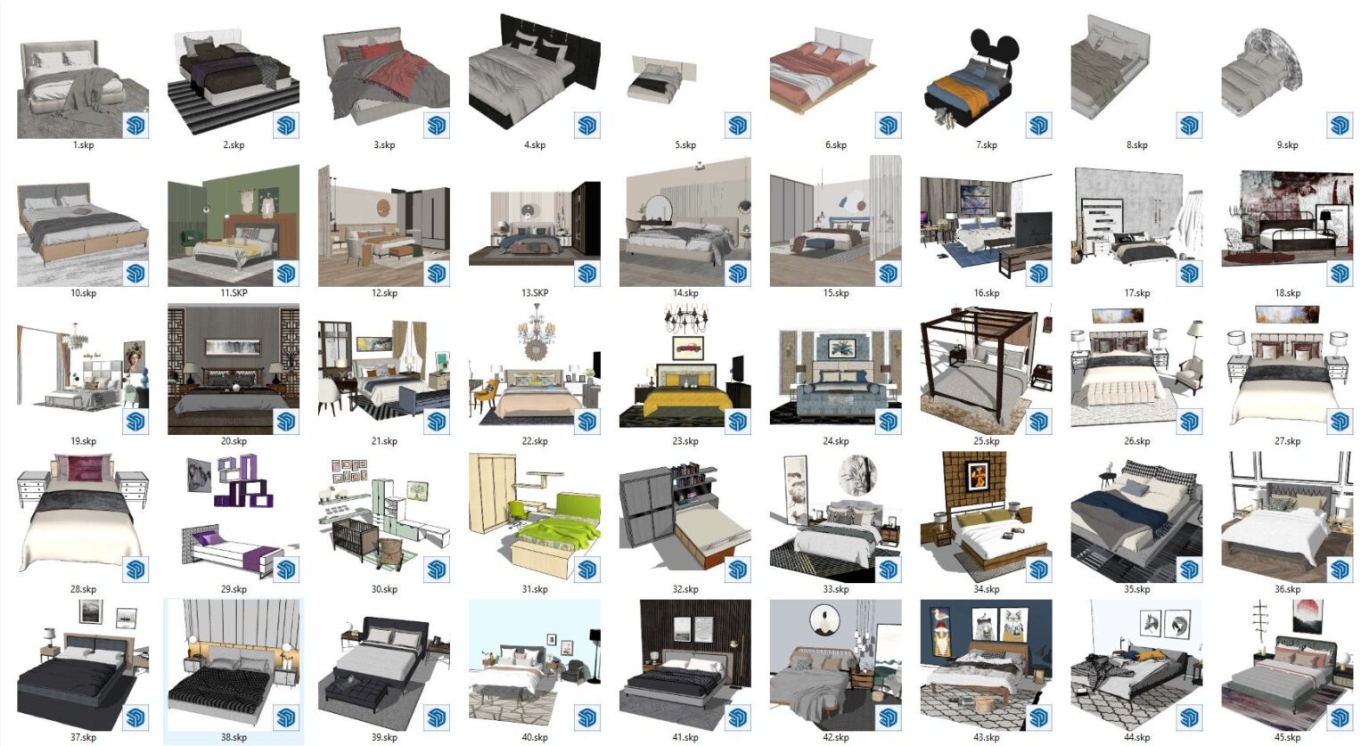 Thư viện Sketchup tổng hợp - SU84 Studio