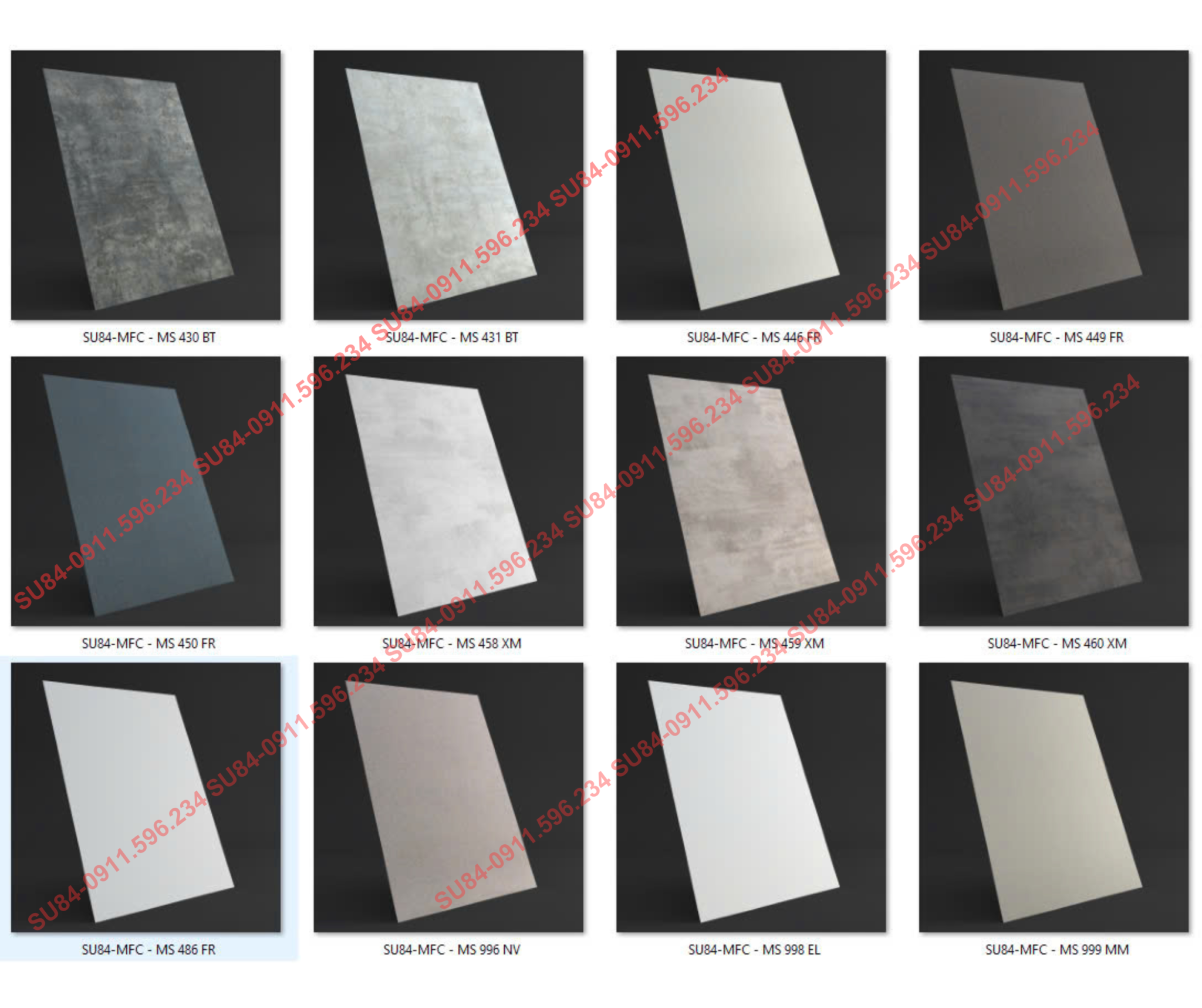 Map gỗ An Cường MDF Melamin Patterns Full setting - SU84 Studio