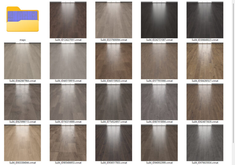 Map vật liệu full setting - SU84 Studio